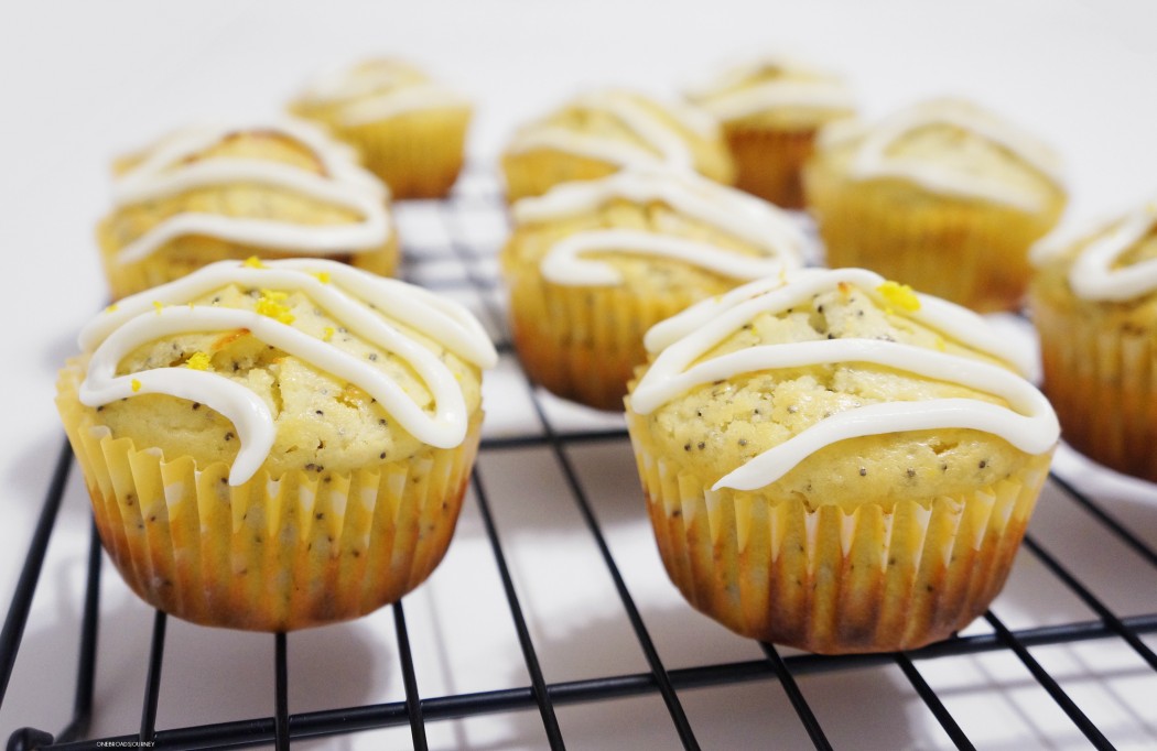 Lemon Poppyseed Muffins with Cream Cheese Frosting – One Broads Journey
