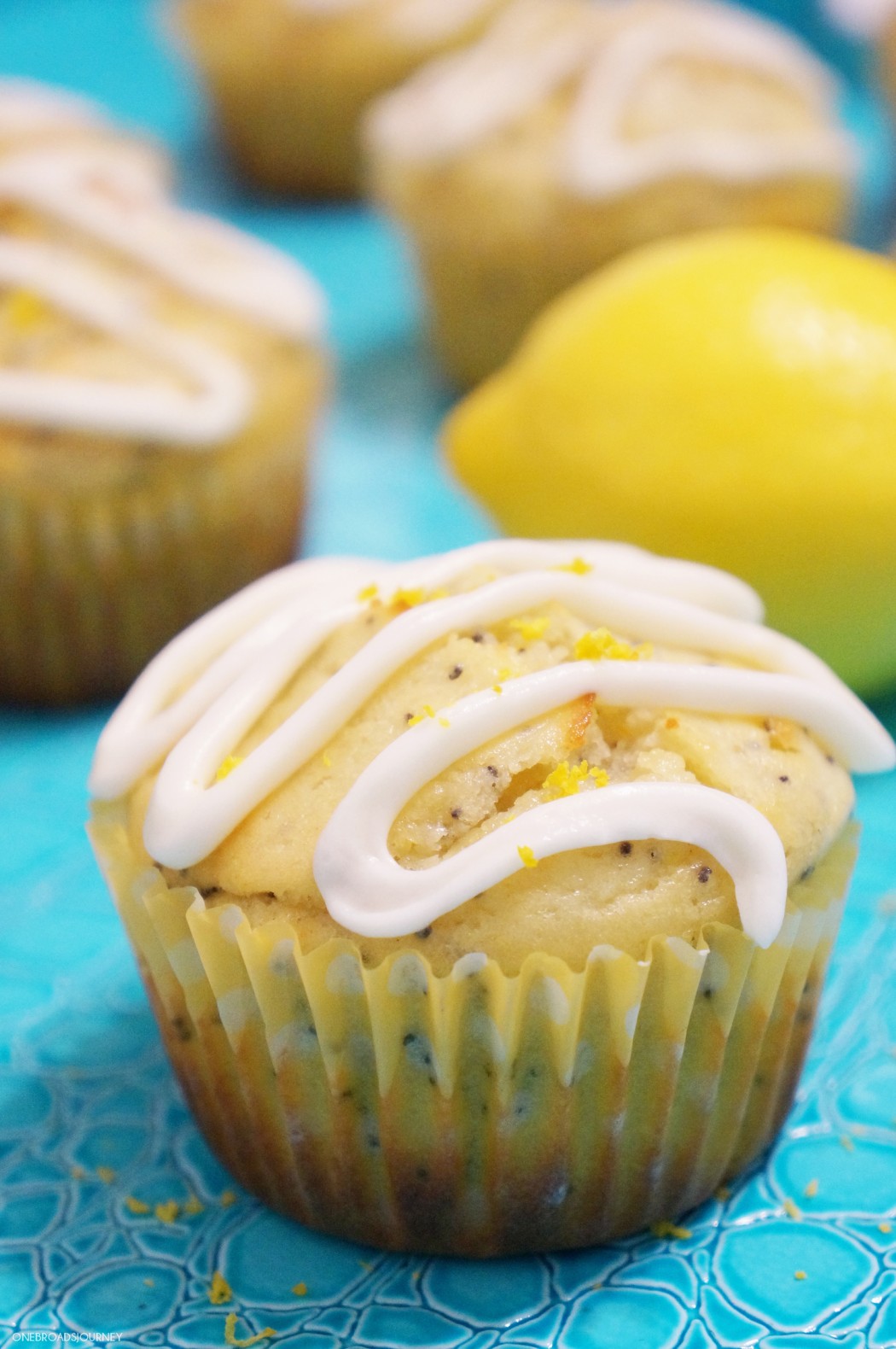 Lemon Poppyseed Muffins with Cream Cheese Frosting – One Broads Journey